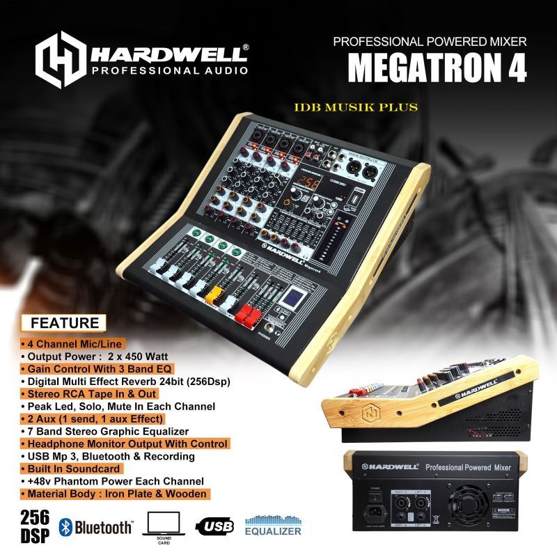 Jual Power Mixer 4 Ch Hardwell Megatron4 Megatron 4 Original | Shopee ...