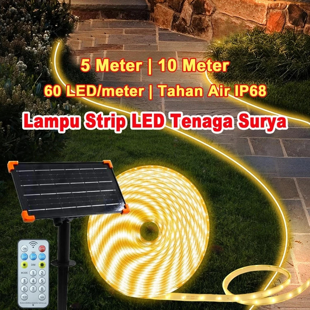 Jual 10 Meter Lampu Strip LED Tali Surya Lampu Strip Dimmable Kuning ...