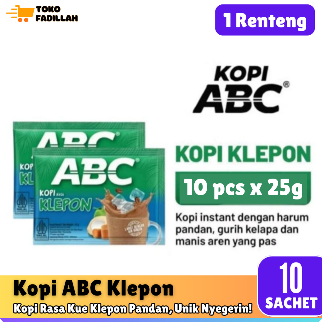 Jual Kopi ABC Klepon 25g x 10 Sachet [1 Renteng] | Shopee Indonesia