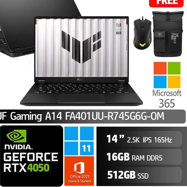Jual Laptop Asus TUF Gaming A14 FA401UU-R745G6G-OM Ryzen 7-8845HS 16GB ...