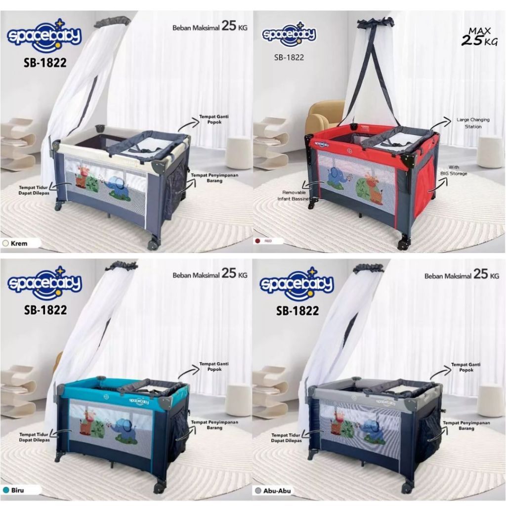 Jual Spacebaby Box SB-1822 / 1855 Baby Tempat Tidur Bayi - READY MANADO ...