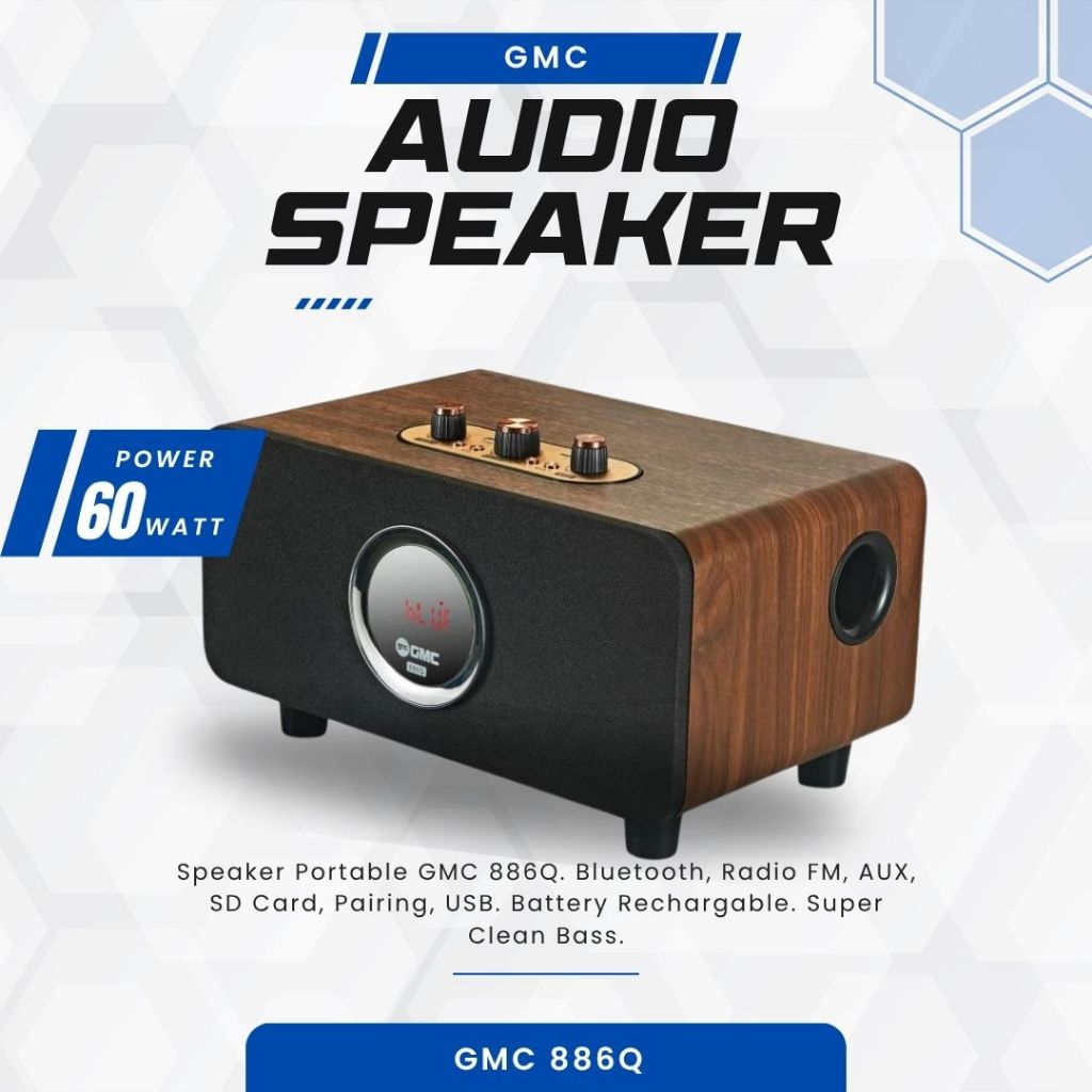 Jual Speaker Multimedia GMC 886Q Portable Bluetooth Multifungsi ...