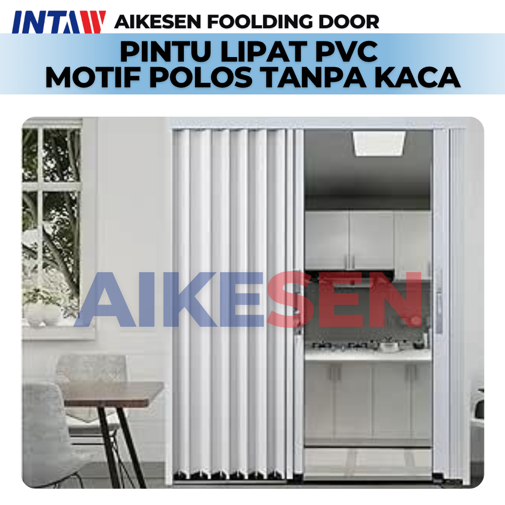 Jual PINTU LIPAT PVC MOTIF POLOS /PINTU LIPAT PVC PENYEKAT RUANGAN ...