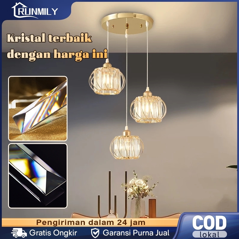 Jual Lampu Gantung Ruang Tamu LED Baru/Lampu gantung kristal modern lampu ruang tamu minimalis ...