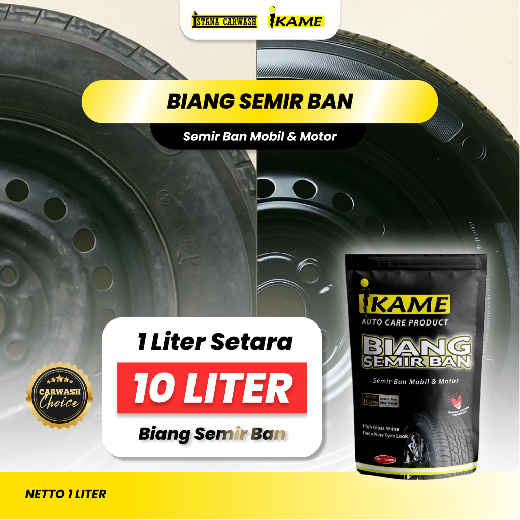 Jual Biang Semir Ban Mobil Motor 1 Liter IKAME Setara 10 Liter - Bibit ...
