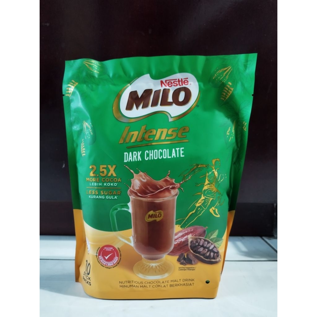 Jual Milo Intense Dark Chocolate Less Sugar Original Nestle Malaysia ...