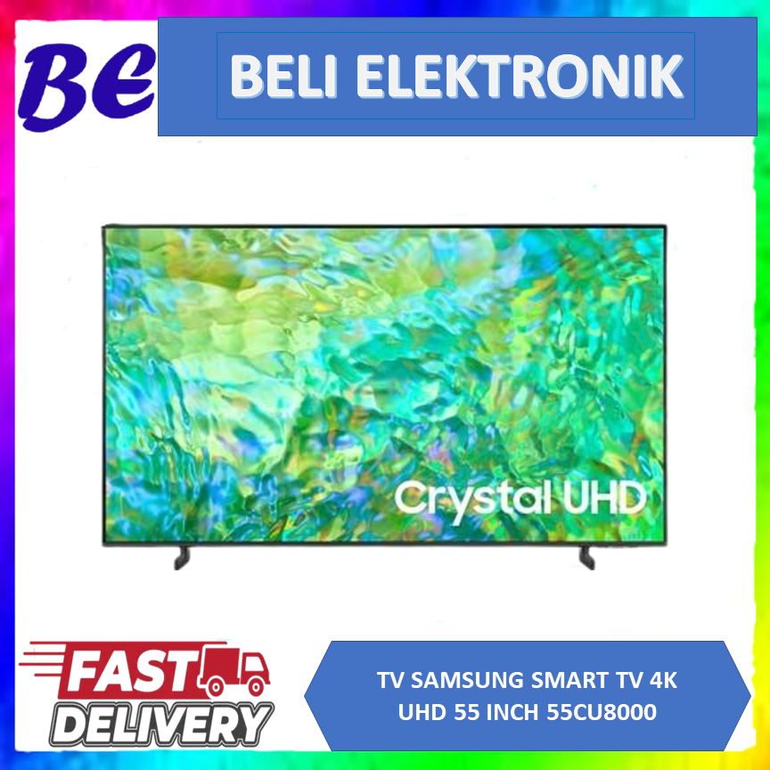 Jual TV SAMSUNG 55CU8000 SMART TV 55INCH CRYSTAL UHD 4K SLIM DESIGN ...