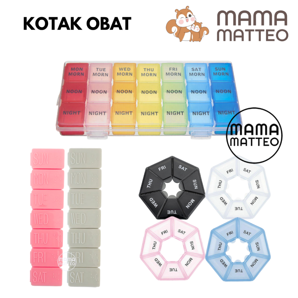 Jual Kotak Tempat Obat Per Hari Days Daily Medicine Box / Wadah Vitamin ...