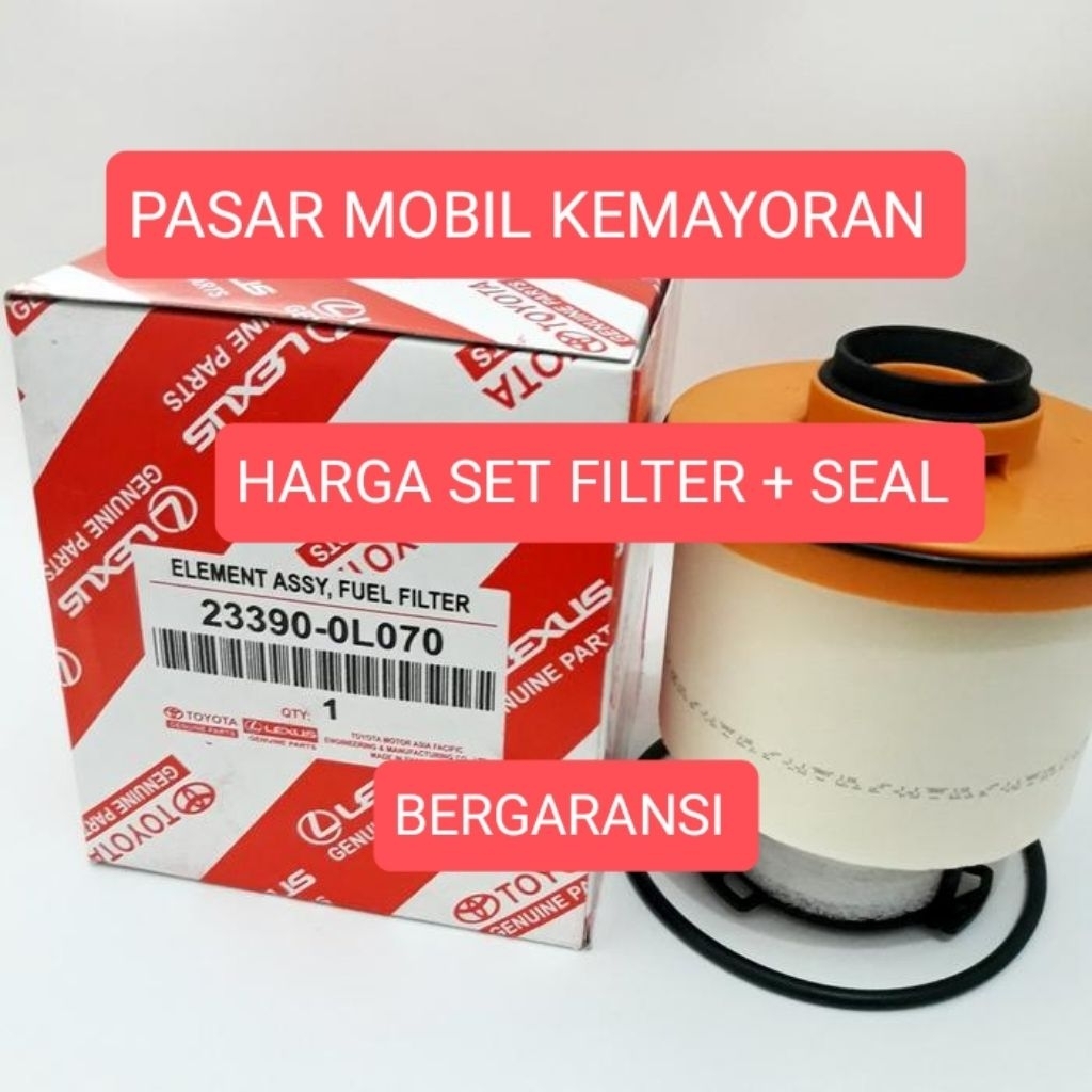 Jual filter solar UP atas fuel filter engine Toyota HILUX REVO matik ...