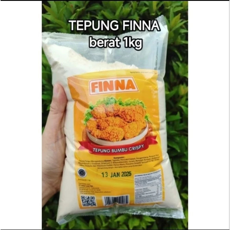 Jual Finna Tepung Crispy Bumbu 1KG Serbaguna Instan Ayam Crispy fried ...