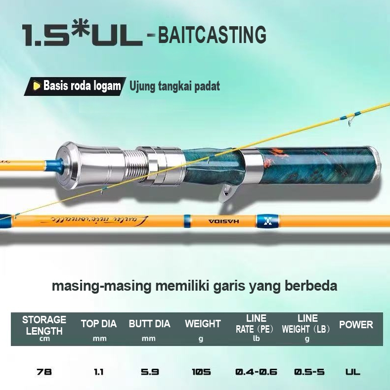 Jual COD HASIDA Butterfly BFS Pro Joran Pancing Joran BC Casting ...
