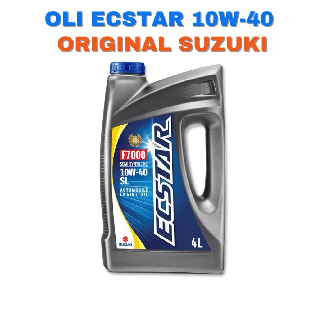 Jual Oli Ecstar (SGO) 10W40 | 4 Liter (Suzuki Genuine Oil) | Shopee ...
