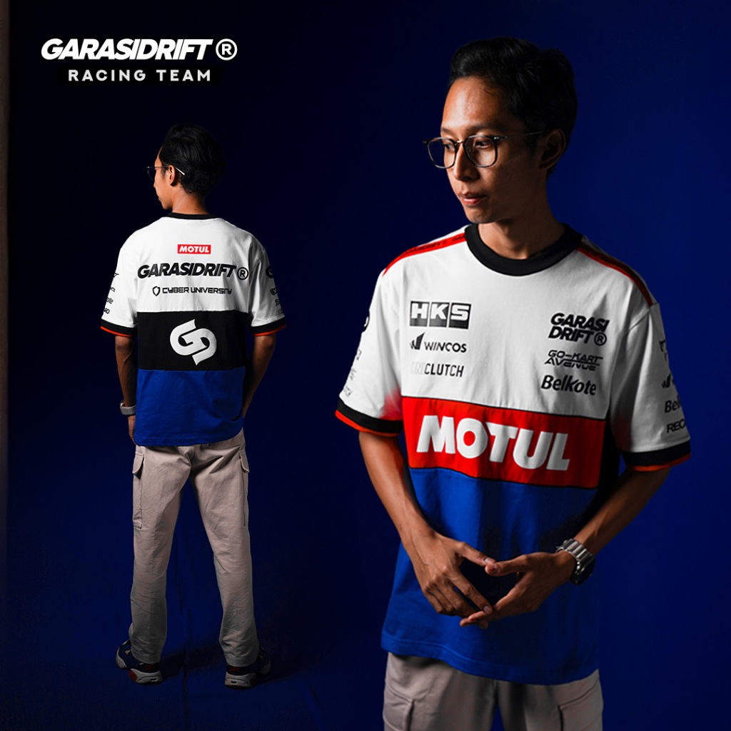 Jual Garasi Drift T-Shirt GDRT 2025 Type 2 White | Shopee Indonesia
