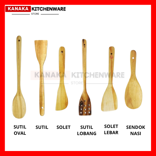 Jual SUTIL KAYU / SOLET KAYU / SENDOK NASI KAYU / ENTONG KAYU / CENTONG ...