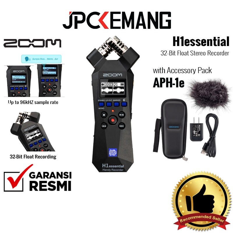 Jual Zoom H1essential with APH-1e Accessory Pack 2-Track Stereo ...