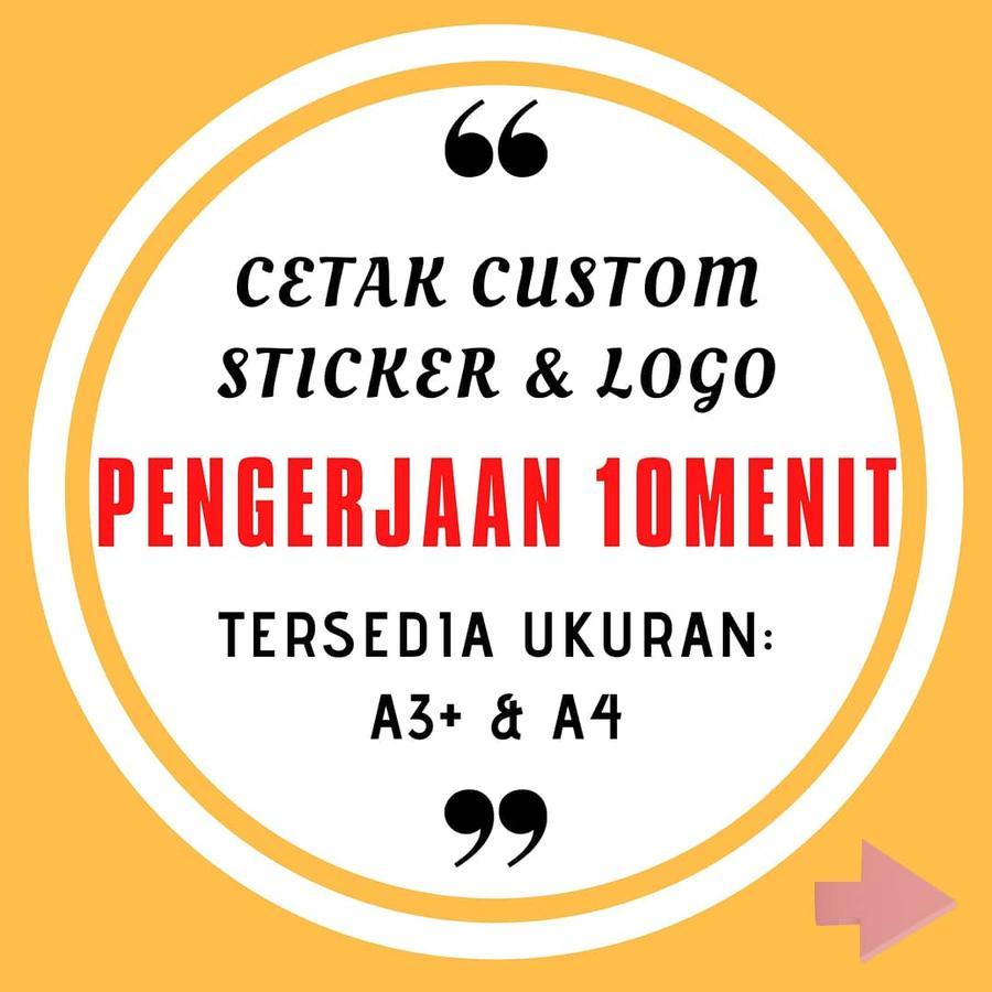 Jual cetak sticker custom ukuran A4 & A3 | Shopee Indonesia