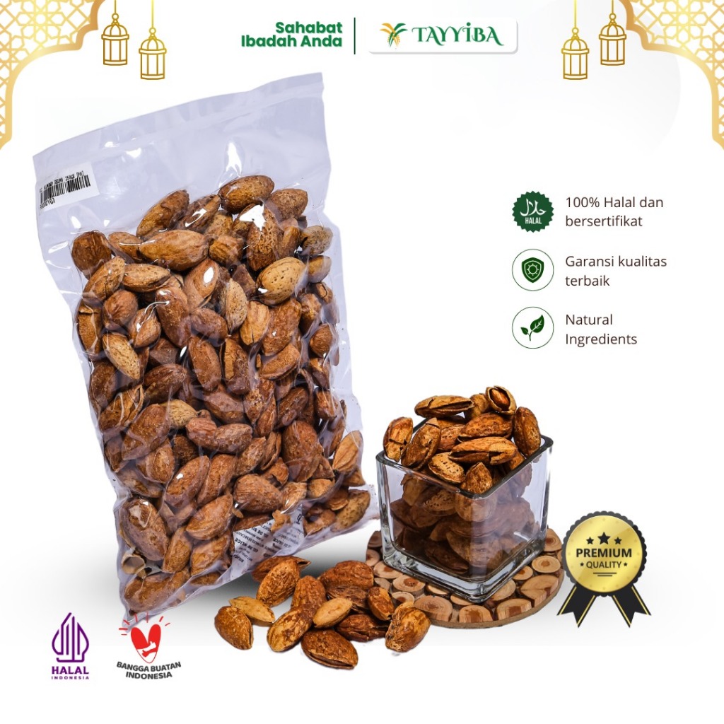 Jual Kacang Almond Kulit Selma 1Kg/ 500Gr/ 250Gr Original | Shopee ...