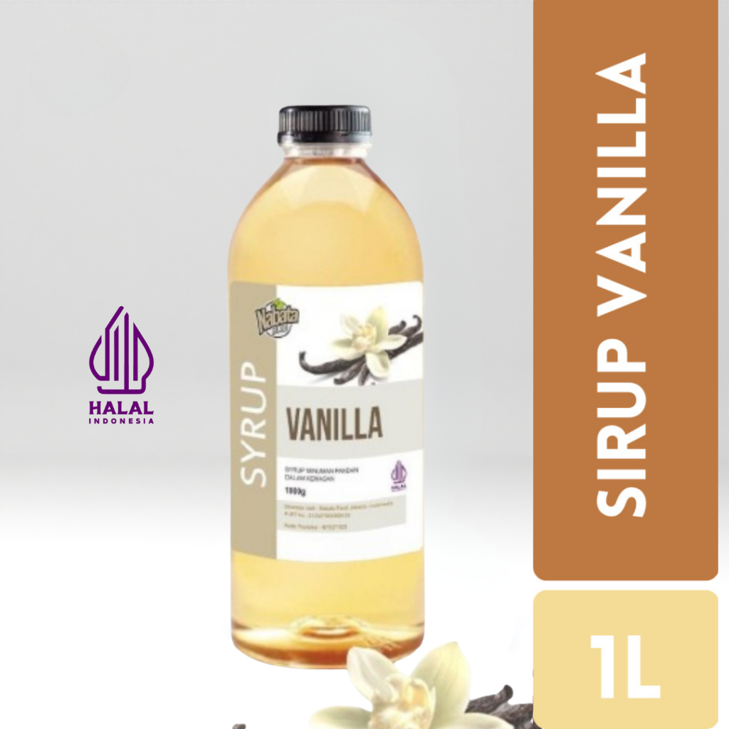 Jual Syrup Vanilla 1 Liter Nabata Drink - Sirup Vanila 1000 Ml Untuk ...