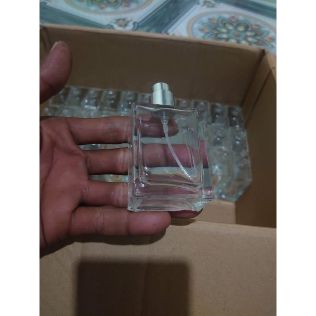 Jual botol parfum kotak 20ml/ 30ml/ 50ml tanpa spray dan tutup | Shopee ...