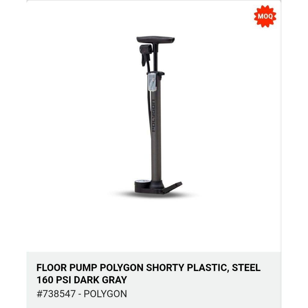 Jual pompa sepeda polygon SHORTY DUAL HEAD 160 PSI | Shopee Indonesia