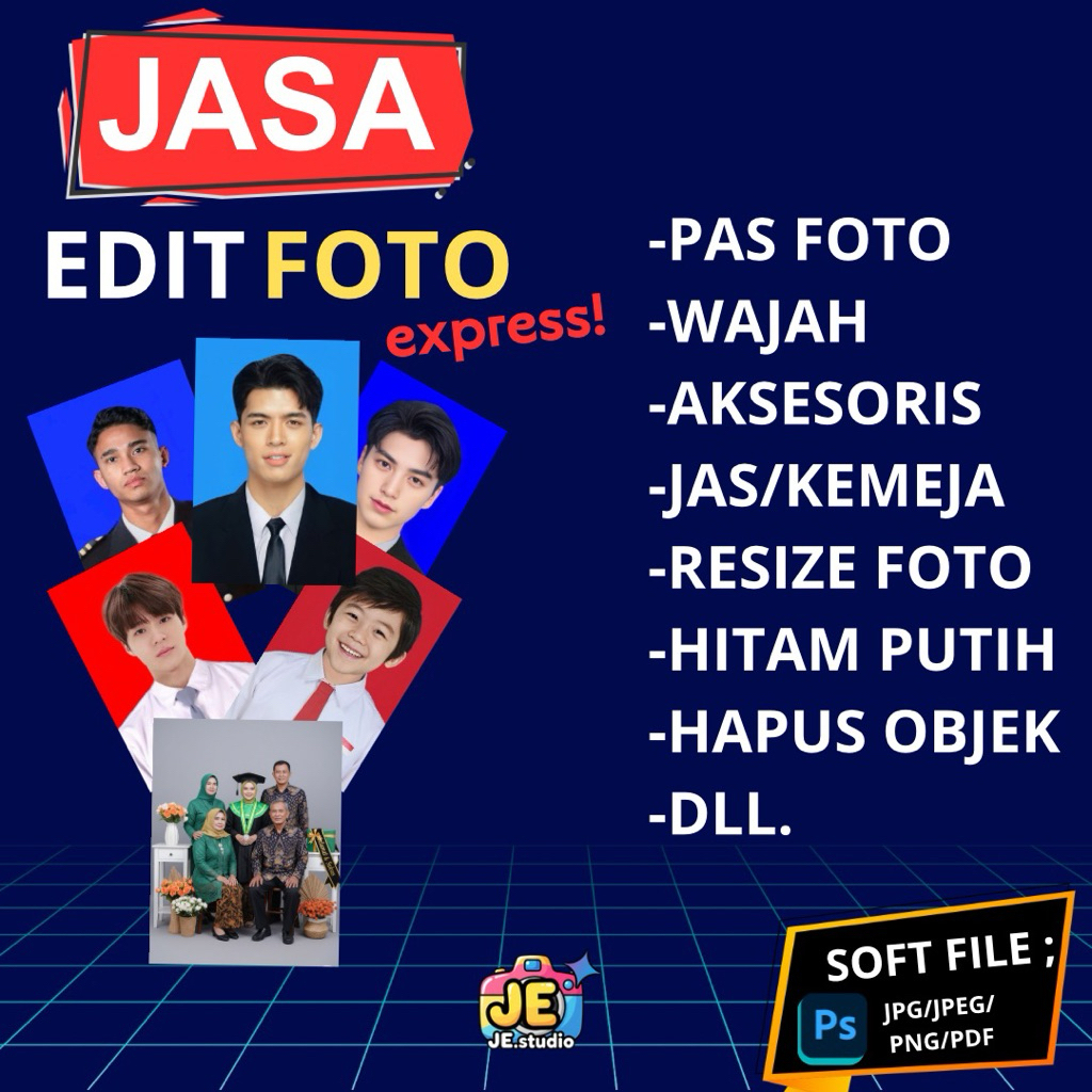 Jual Jasa edit foto ganti jas/baju/almameter/hapus baground/ganti ...
