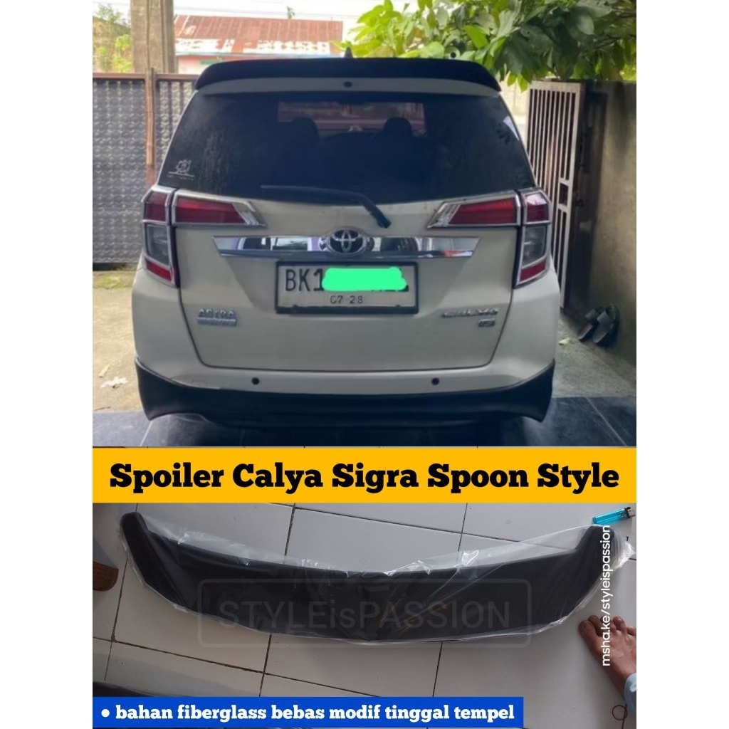 Jual SPOILER WINGLET CALYA SIGRA SPOILER SPOON SIGRA | Shopee Indonesia