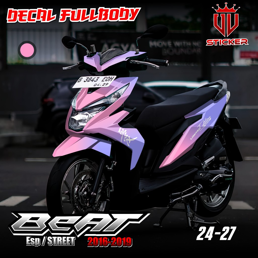 Jual Sticker Decal Full Body Honda Beat Esp Street 2016 2017 2018 2019 ...