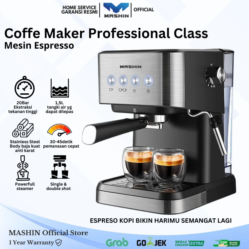 Jual Mashin - Mesin Kopi Otomatis Espresso Coffe Maker Machine ...
