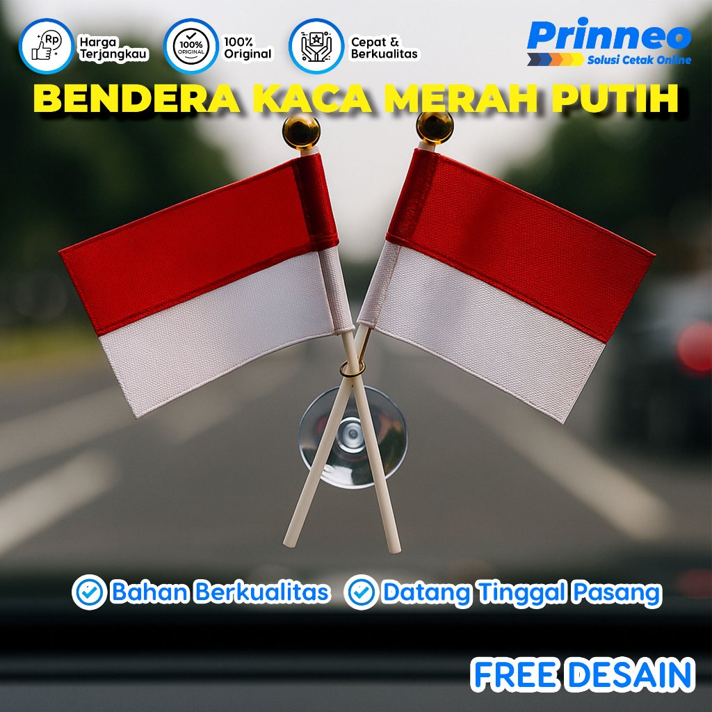 Jual BENDERA KACA MERAH PUTIH, BENDERA MERAH PUTIH KECIL, BENDERA MINI ...