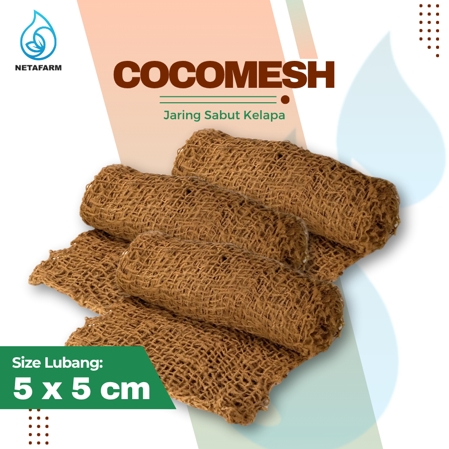 Jual Cocomesh Hydroseeding Jaring Sabut Kelapa Coconet Size Lubang 5x ...