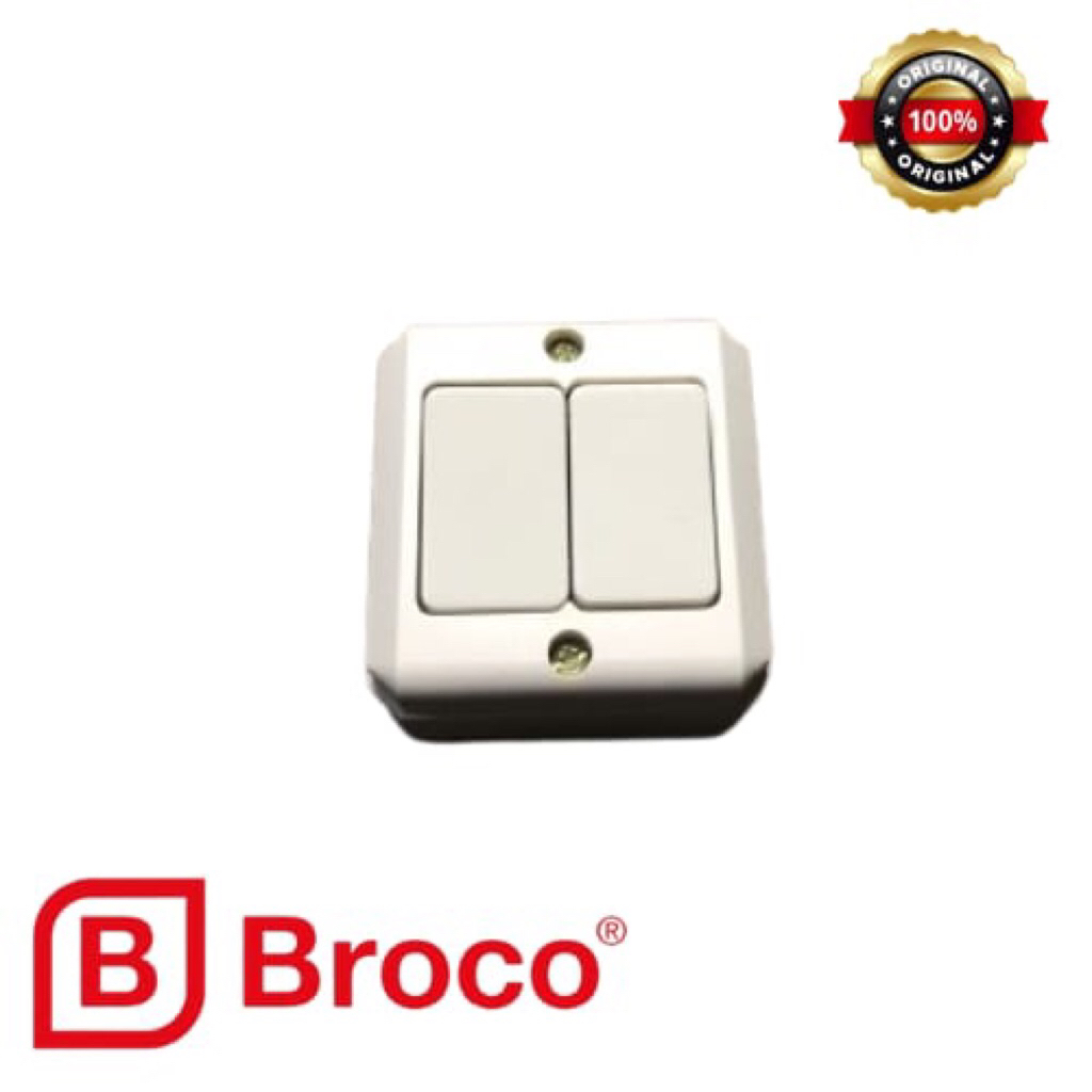 Jual Saklar Seri OB Segi Broco Seri Double Outbow | Shopee Indonesia