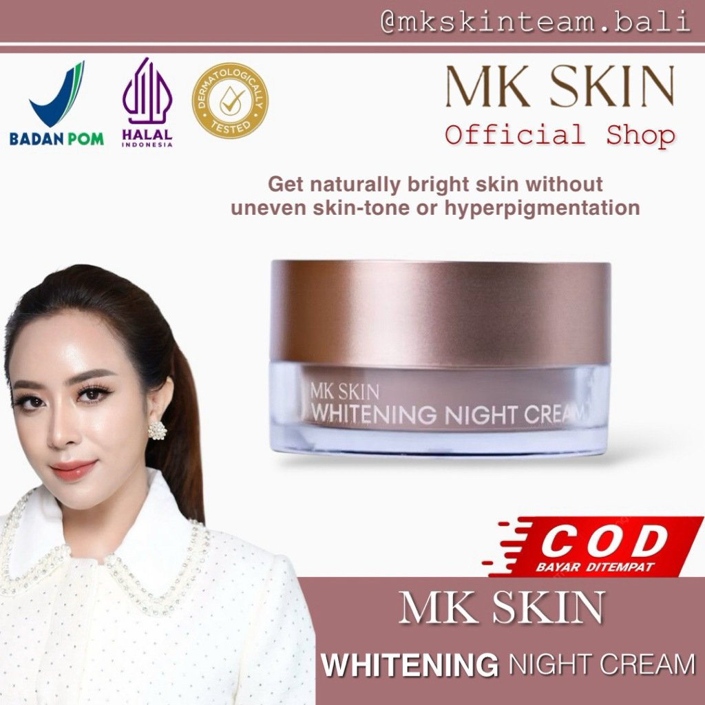 Jual MK SKIN WHITENING NIGHT CREAM - CREAM MALAM WHITENING MK SKIN ...