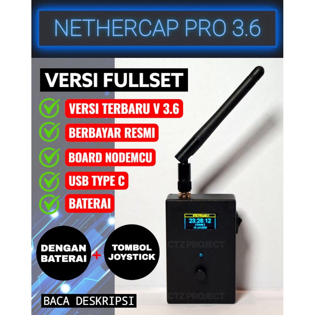 Jual Alat password wifi, NETHERCAP TERBARU ORIGINAL, Evil Twin, Deauther, Password wifi | Shopee ...