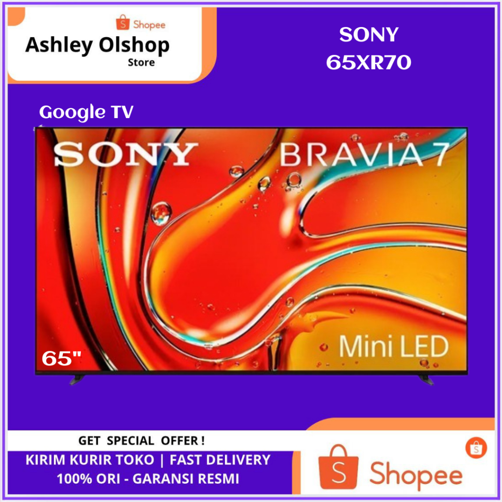 Jual TV Sony BRAVIA 7 K-65XR70 Google TV Mini LED Sony XR70 65 Inch 4K ...