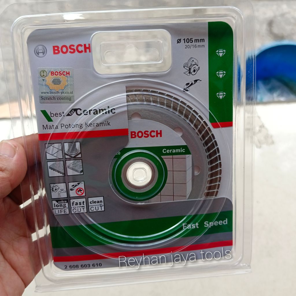 Jual Mata gerinda potong keramik 4 inch BOSCH Turbo Original wet & dry ...