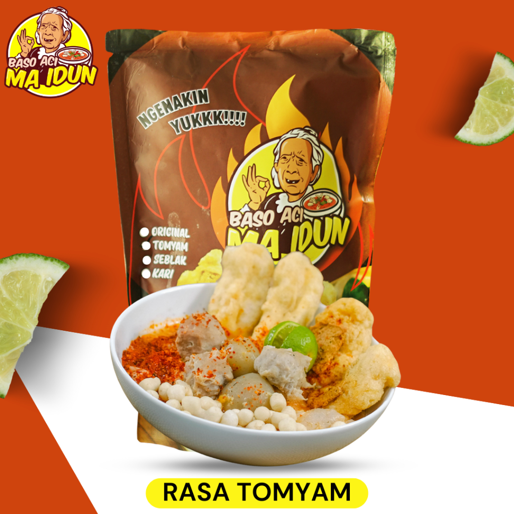 Jual Baso Aci Maidun Rasa Tomyum / Baso Aci Instan Komplit Tomyam ...