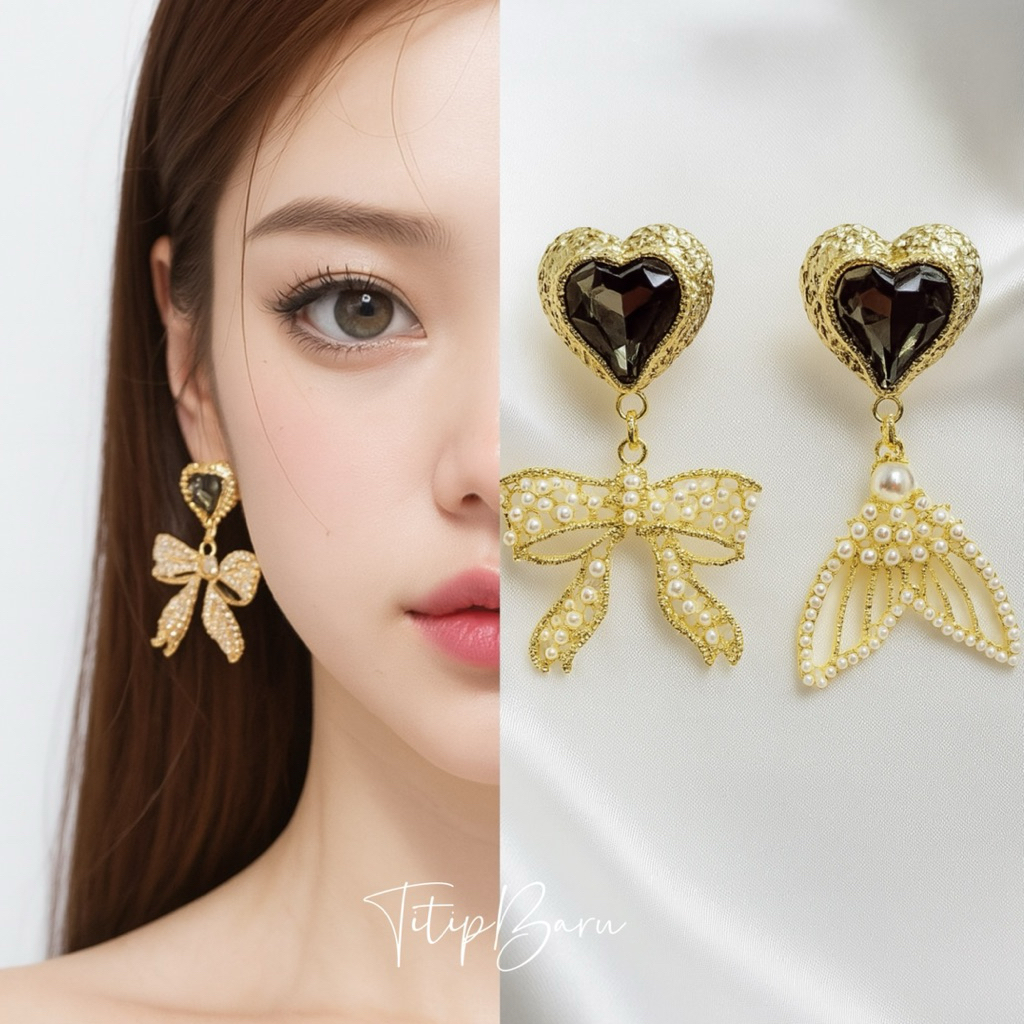 Jual (Charmee) Anting Silver Titanium Korea The Mermaid Anti Karat (2 ...