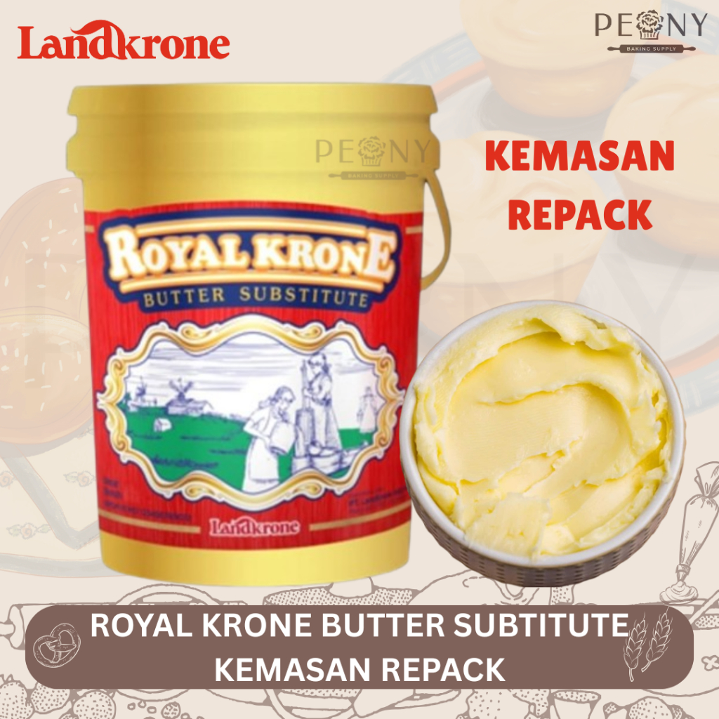 Jual ROYAL KRONE BUTTER SUBTITUTE KEMASAN REPACK 1KG, 500 GRAM, 250 GRAM / ROOMBUTTER | Shopee ...