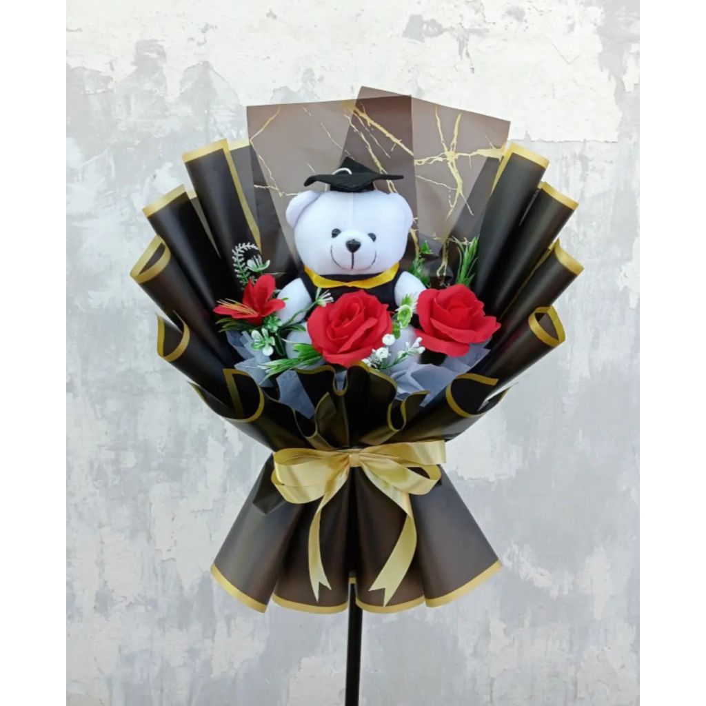 Jual BUKET BUNGA BONEKA TADYBEAR WISUDA KADO GRADUATIO HADIAH ULTAH ...