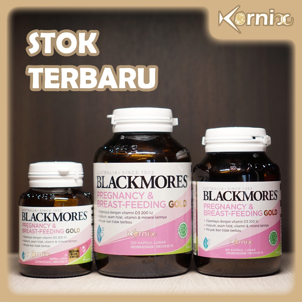 Jual Blackmores Pregnancy & Breastfeeding Gold 20 60 120 kapsul — Ibu ...