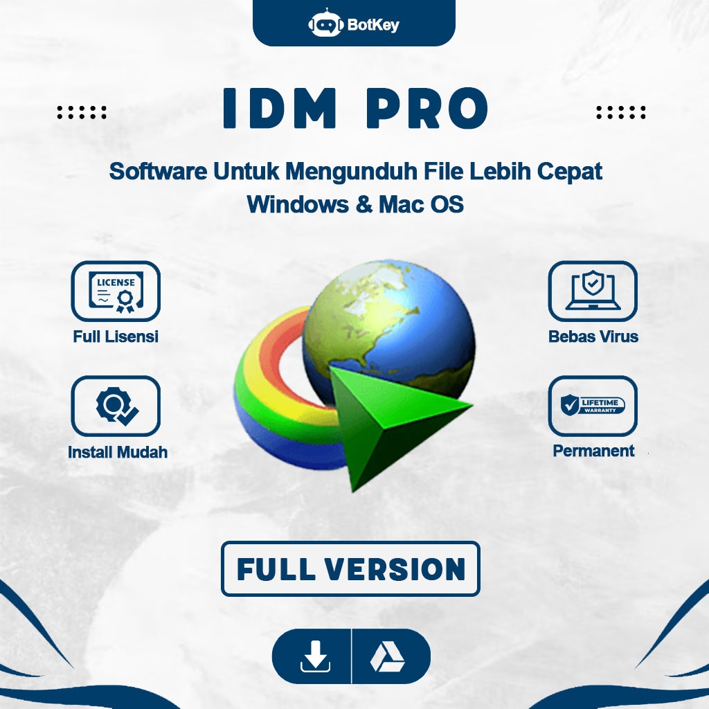 Jual (IDM) Internet Download Manager Terbaru Full Version Bisa Update Lifetime Permanen (WIN ...