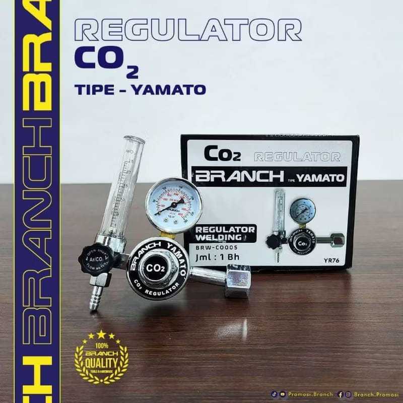 Jual BRANCH Regulator Las CO2 Tipe Yamato Anti Bocor BRW-CO005 | Shopee Indonesia