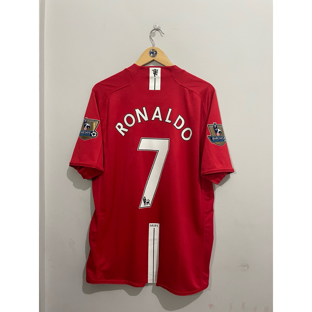 Jual Jersey Bola Original Manchester United 07/08 EPL Home Kit size XL ...