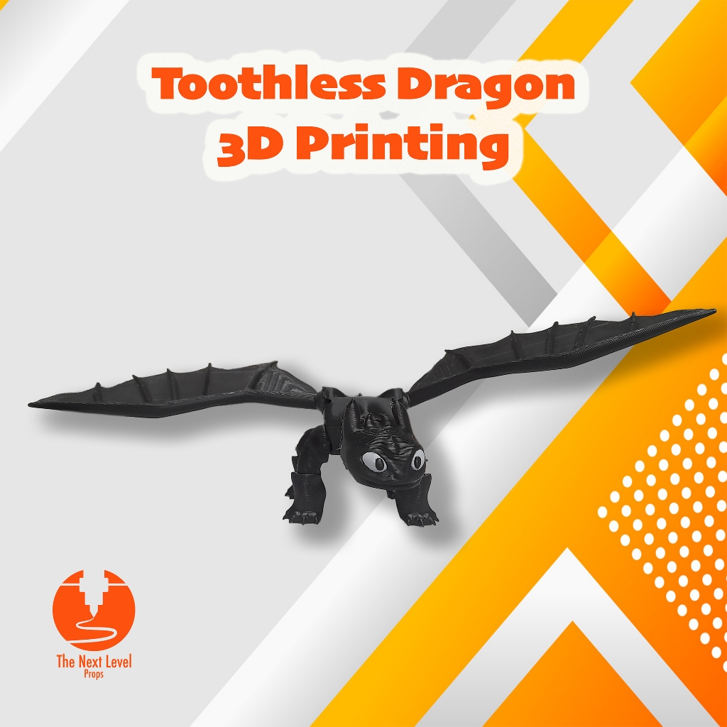 Jual Mainan Action Figure 3D print How To Train Your Dragon Flexi ...