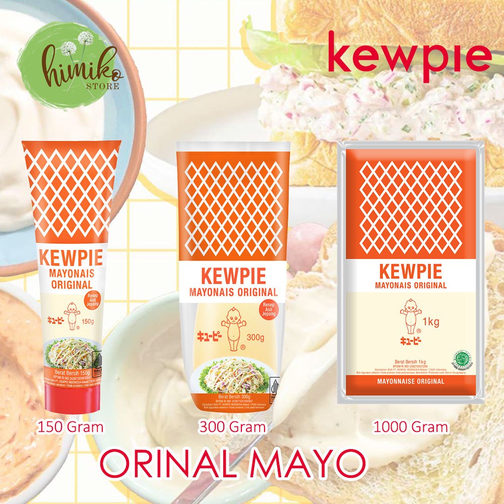 Jual Kewpie Original Mayonnaise 150 gram / 300 gram / 1 Kg - Authentic ...