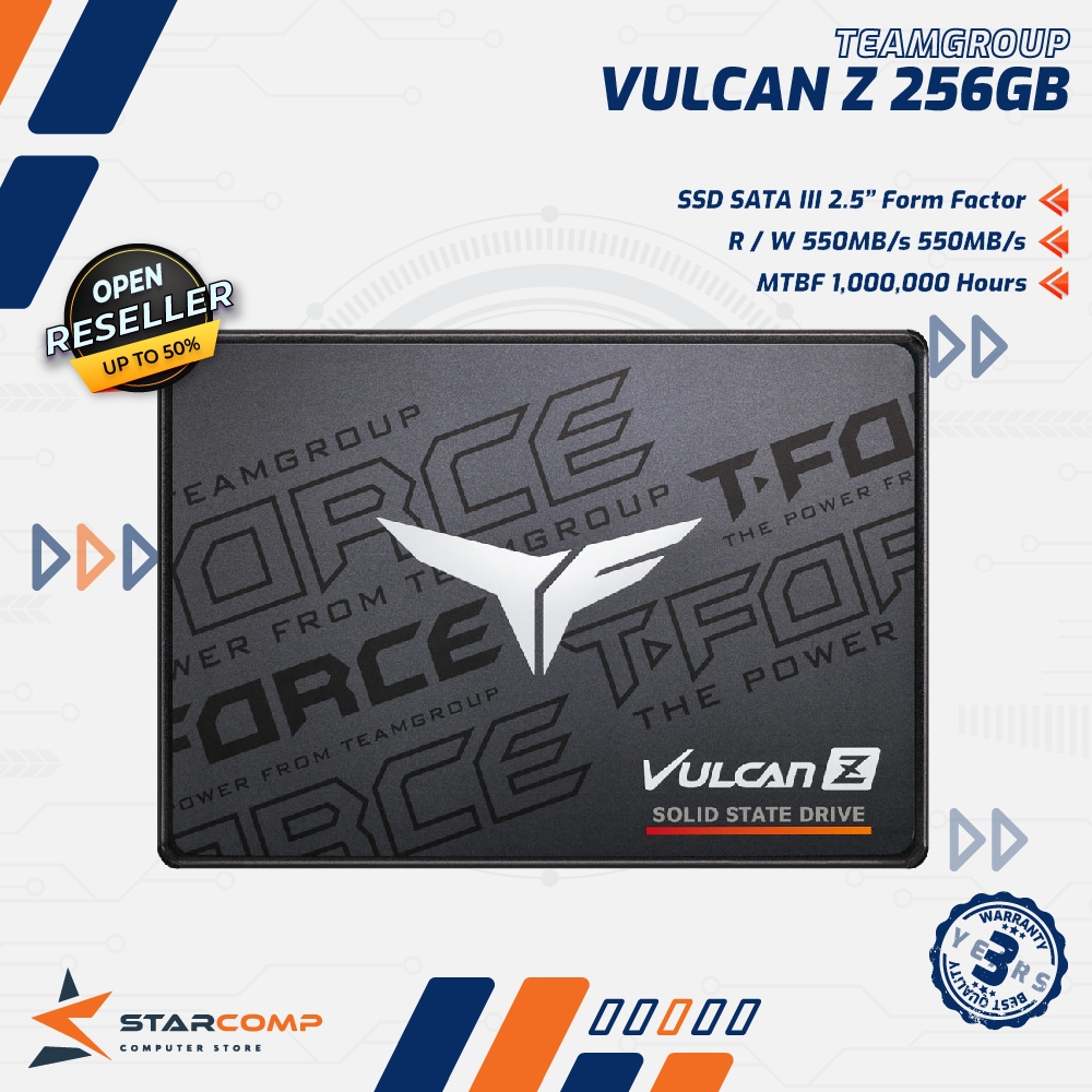 Jual Team T-Force Vulcan Z 256GB SSD SATA III 2.5" | Shopee Indonesia