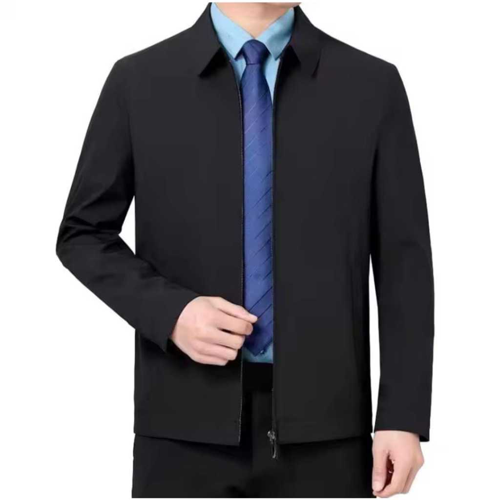 Jual Jaket Jas Formal Pria Kantoran Jaket Semi Jas Formal Casual Zipper ...