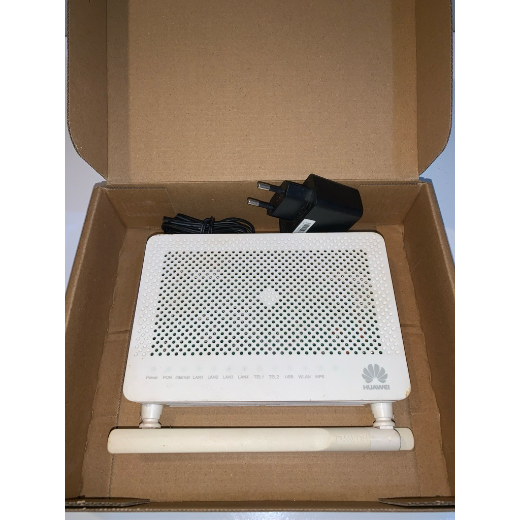 Jual Router Wifi GPON ONT Huawei EG8245H5 / HG8245H5 / EG8141H5 Port Hijau Dan Biru + Adaptor ...
