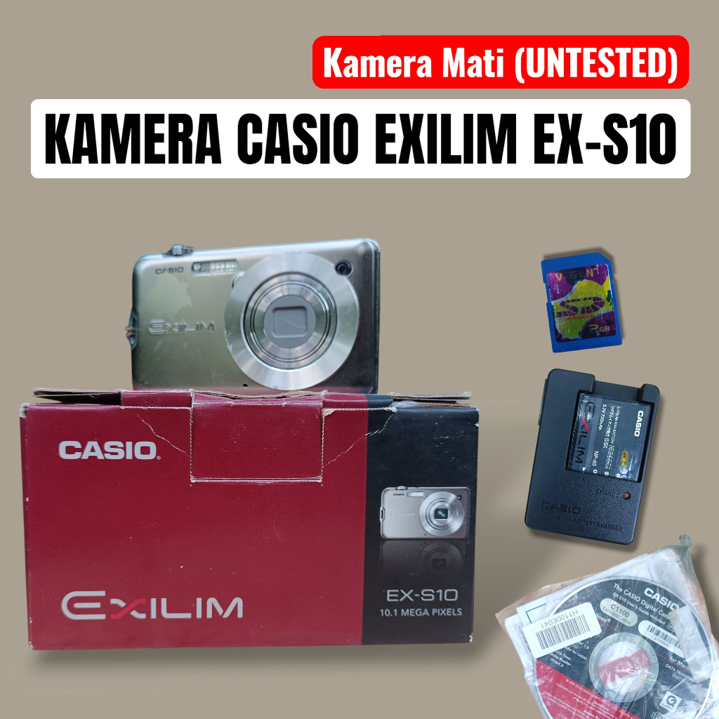 Jual (UNTESTED) Kamera Digital Casio Exilim EX-S10 (2008) - Vintage ...