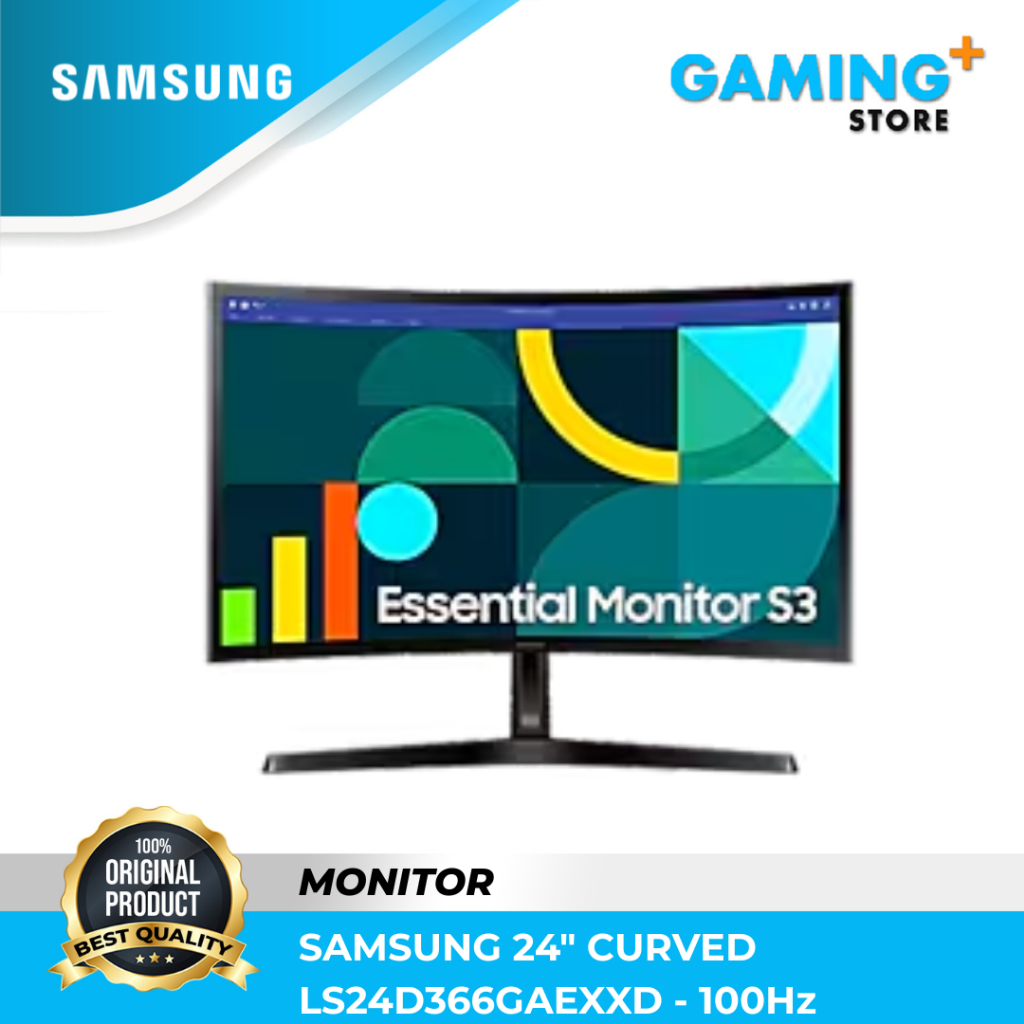 Jual Samsung Monitor 24" S24D366 Curved Essential FHD VA S36C ...